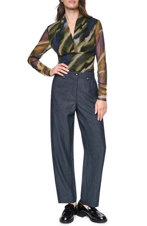 DKNY DKNY Barrel Leg Sanded Twill Pants
